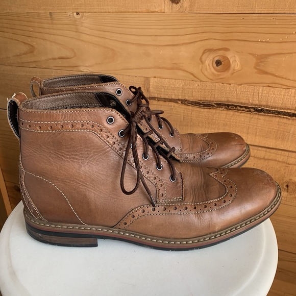Bostonian | Shoes | Bostonian Wingtip Oxford Boots Mens 2m 46 Eu Brown ...